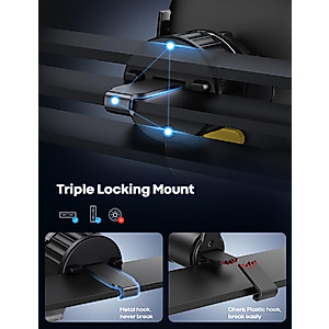 Lamicall Phone Holder Car Vent - Upgraded Spring Clip [Big Phone Friendly] Air Vent Cell Phone Mount for Car Hands Free Automobile Cradle Clip for iPhone, Android Smartphone, 4" to 7" Phone -Blue