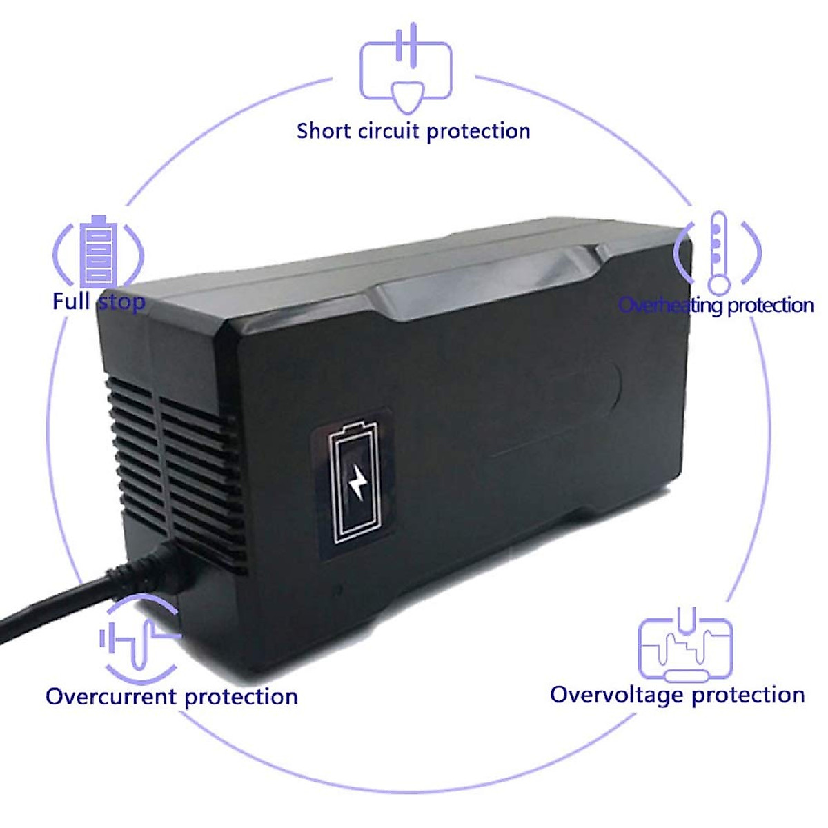 YZPOWER 29.4V 5A Power Adapter for Electric Bike Mobility Scooter 24V Lithium Battery Charger 3-Pin XLR Connector