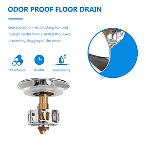 Cabilock Tub Stopper Bathtub Drain Tub Stopper Bathtub Drain Copper Bathtub Plug Replacement Bath Up Waste Plug Flat Seal Brass Bathroom Tub Drain Drainer Strainer Tub Drain Stopper Tub Drain Stopper