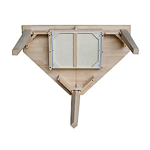 IC International Concepts Corner Computer Desk, Unfinished