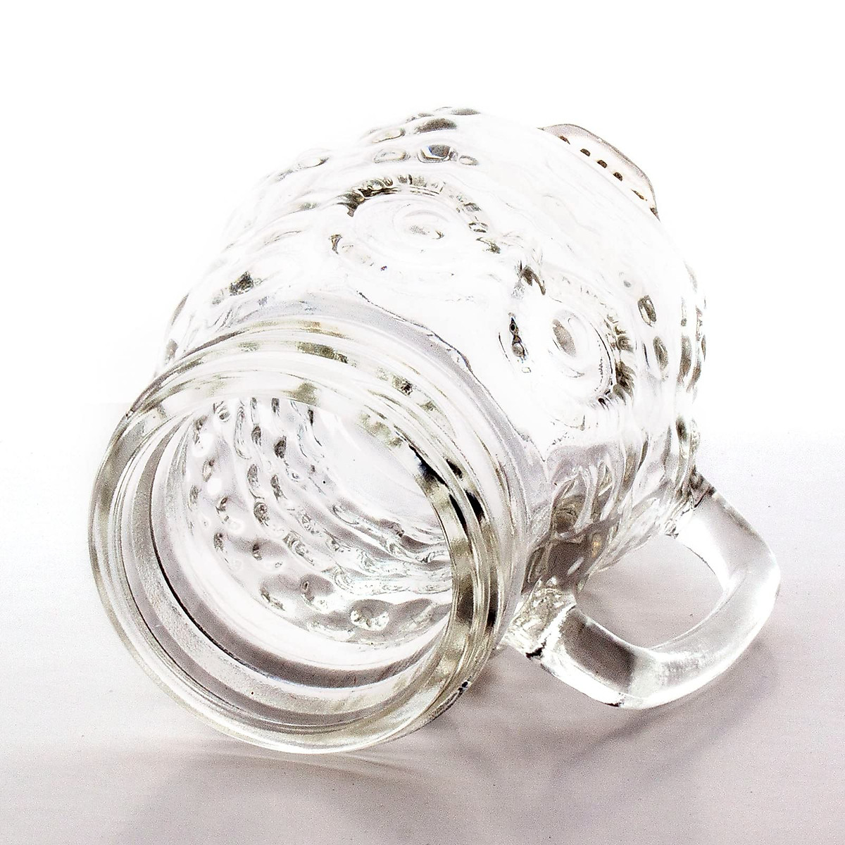 BARCONIC® MINI OWL GLASS MASON JAR WITH HANDLE - 4 OUNCE