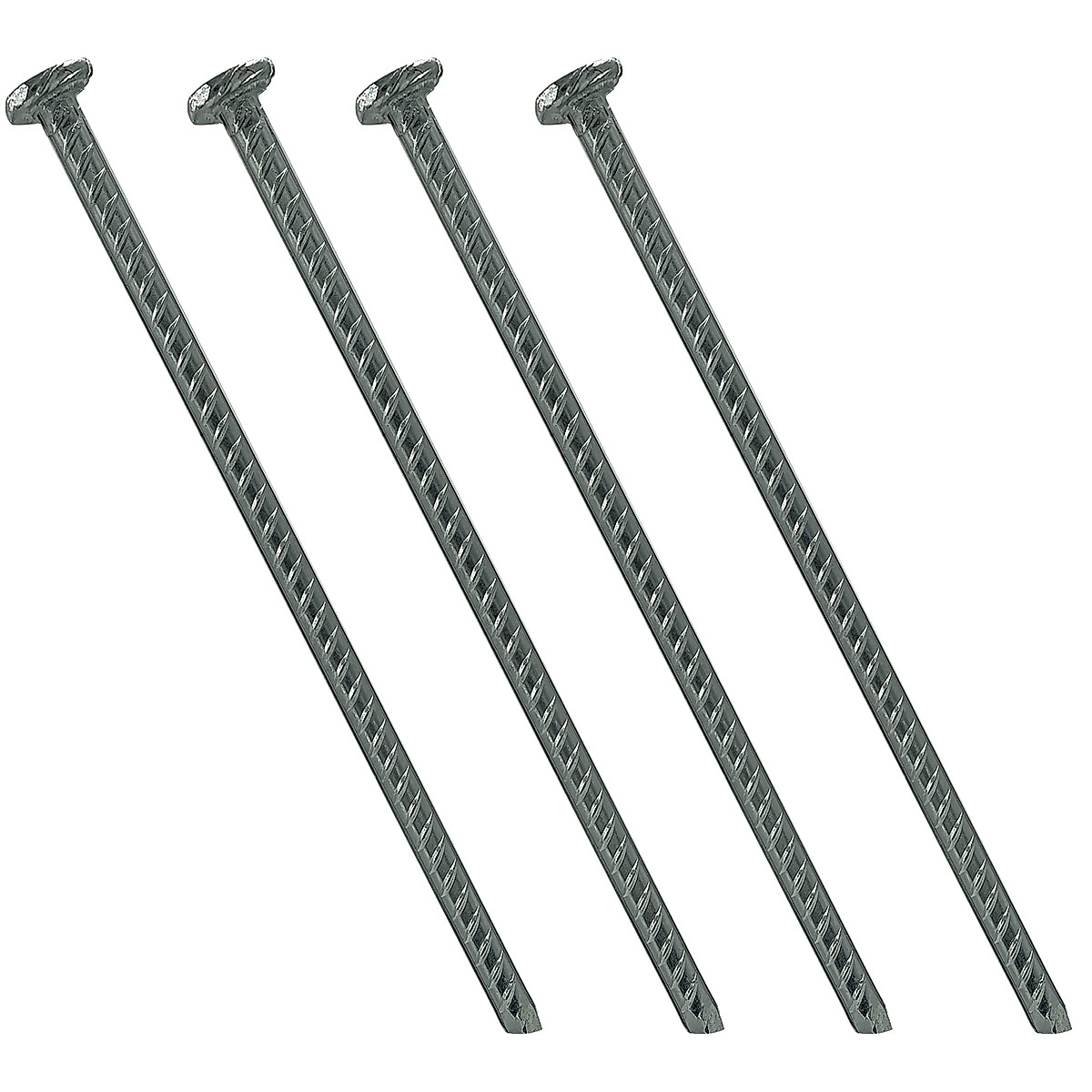 Electriduct 14" Rebar Spikes 1/2" Diameter (Pack of 16) Anchor Kit Galvanized Steel - Asphalt Mounting Hardware for Parking Curbs, Speed Bumps, Wheelchair Ramps, Cable Protectors, Cord Covers