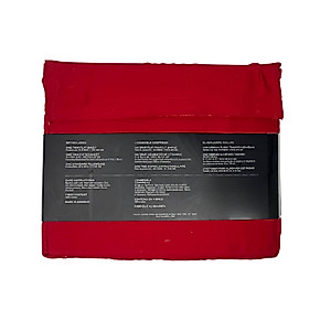 Lauren Ralph Lauren Dunham Sateen 3 pc Twin Sheet Set Admiral red