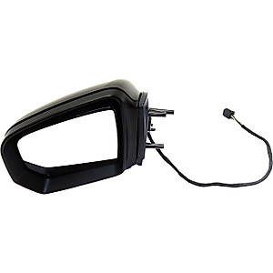 Kool Vue Driver Side Power Heated Mirror for Mercedes Benz ML350 GL450 GL550 ML550 ML63 AMG 2009-2010 Manual Fold With Signal Light & Puddle Lamp; Without Memory Paintable