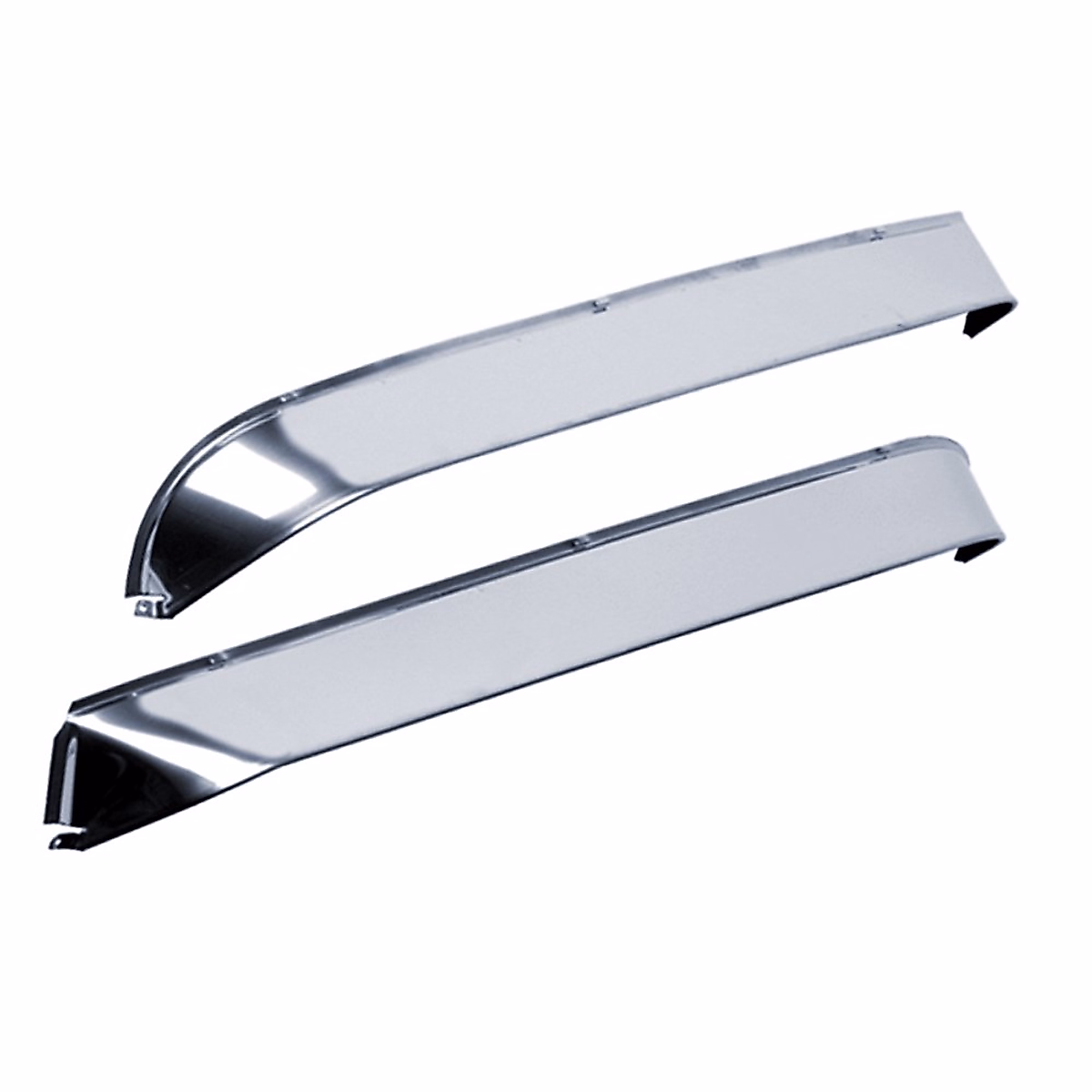 Auto Ventshade [AVS] Ventshade / Rain Guards | Stainless Steel Finish, 2 pc | 12058 | Fits 1967 - 1972 Chevrolet C10-C30, GMC C/K1500-C/K3500