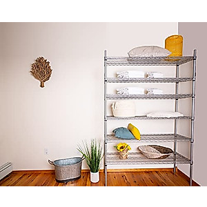 Omega 24" Deep x 36" Wide x 54" High 6 Tier Gray Starter Shelving Unit