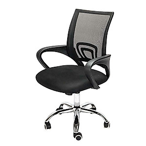 JTSQ Ergonomic Office Stools 360°Swivel Computer Chair Black Mid-Back Mesh Gaming Chair Office Chair Desk Chair Computer Chair Home Office Desk Chairs Gamer Chair Office Chairs