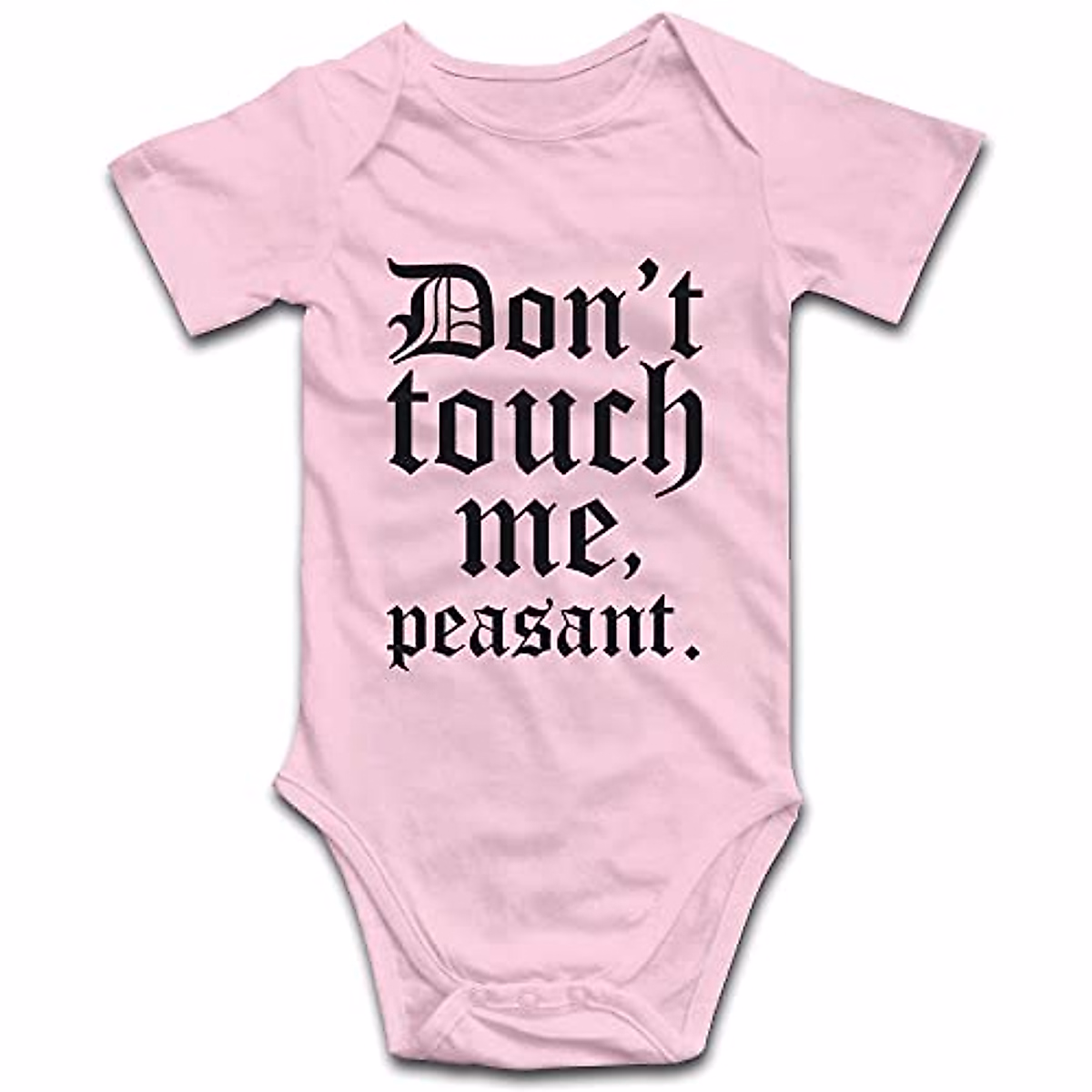 DOQOSESHY Don't Touch Me Peasant-Baby Onesie Outfit Boys Girls Romper Short Sleeve/Sleeveless/Long Sleeve Bodysuit