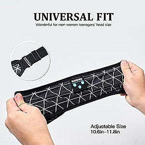 Perytong Sleep Headphones Bluetooth Headband, Wireless Sleeping Headphones Mask Earbuds for Side Sleepers Women Men Workout Running Insomnia Travel Yoga Cool Gadgets Unique Birthday Gifts