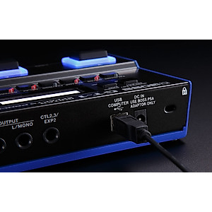 BOSS GT-1 Guitar Effects Processor Bundle with AC Adapter, Instrument Cable, Patch Cable, and Picks