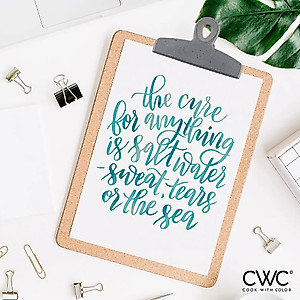 Cook with Color Bag Clips, 4 Large Heavy Duty Chip Clips for Food Storage with Air Tight Seal Grip for Snack Bags and Food Bags, Jumbo Food Clips (Speckled Gray & Teal)