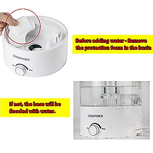 Coospider Top Fill Reptile Fogger Terrariums Humidifier Fog Machine 4.2L Large Size Perfect for Various Reptiles/Amphibians/Herps/Paludarium/Vivarium