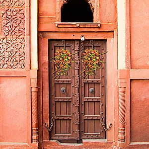 FXforer 25Inch Artificial Sunflower Pumpkin Fall Swag,Simulation Autumn Teardrop Floral Swag,Farmhouse Hanging Front Door Decorative Swag for Garden Home Wall Festival Decoration