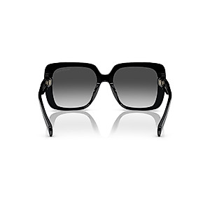 Michael Kors Eyewear Women's MK2183U Mallorca Universal Fit Square Sunglasses, Black/Grey Gradient, 55 mm