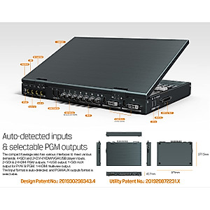 AVMATRIX PVS0615U 15.6 Portable 6-Channel SDI/HDMI Multi-Format Streaming Switcher Real Time Live Streaming Multi Camera Production (PVS0615U)