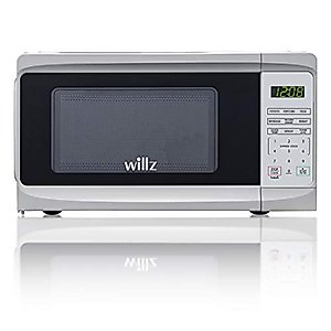 Willz Countertop Small Microwave Oven, 6 Preset Cooking Programs Interior Light LED Display 0.7 Cu.Ft 700W White WLCMD207WE-07