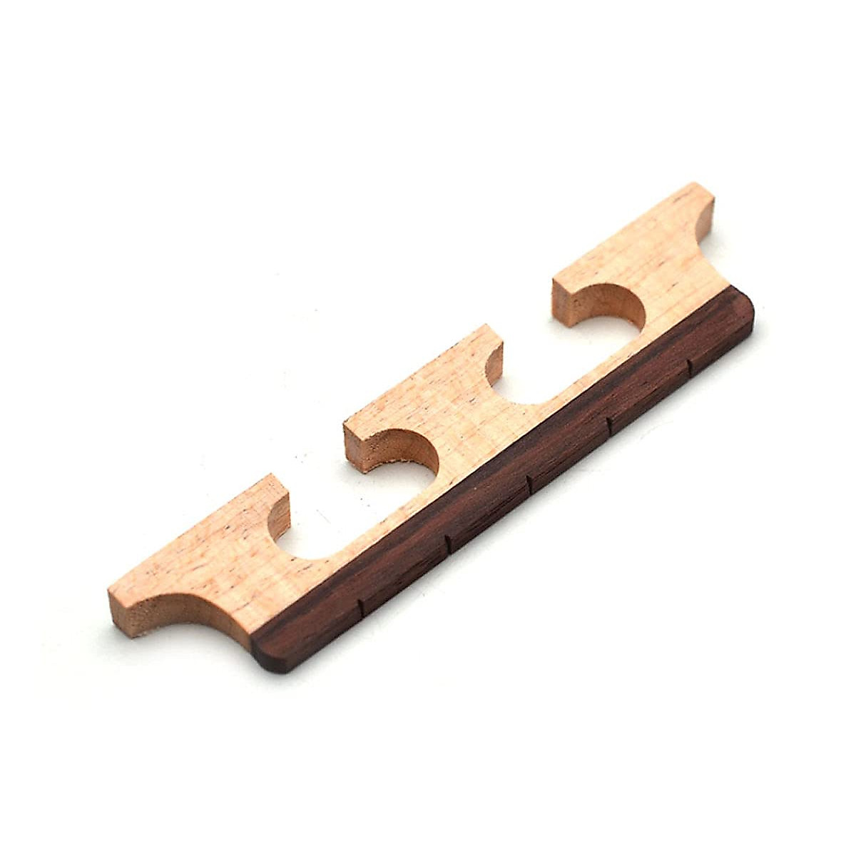 Jiayouy Banjo Bridge for 5 String Banjo Banjolele Parts Replacement Ebony and Maple