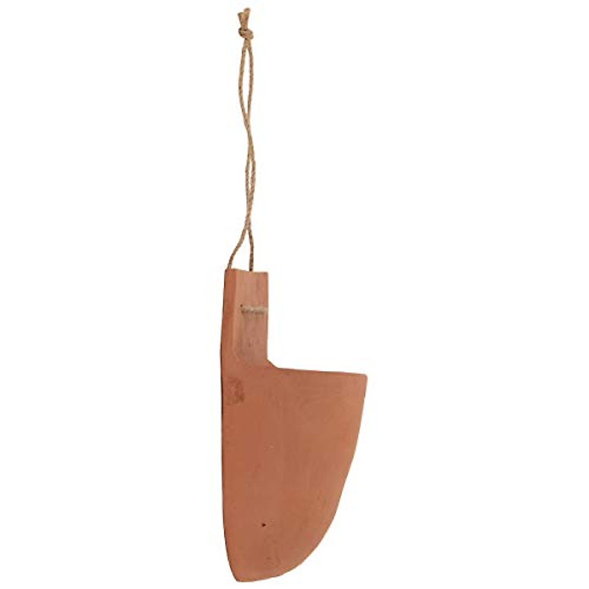 Foreside Home & Garden Terracotta Hanging Wall Storage Pocket with Jute Hanger