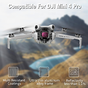 STARTRC ND Filters Set for DJI Mini 4 Pro Accessories -6 Pack (ND8,ND16,ND32,ND64,ND256,CPL)(Aluminum Version)