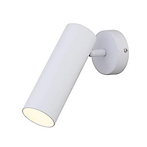 Amazon Basics Modern Wall Sconce Light - 6" x 3.3" x 8", White