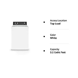 Speed Queen TR5003WN 26" Top Load Washer with 3.2 cu. ft. Capacity, 840 RPM Max Spin Speed, Knob Control, Stainless Steel Tub, in White