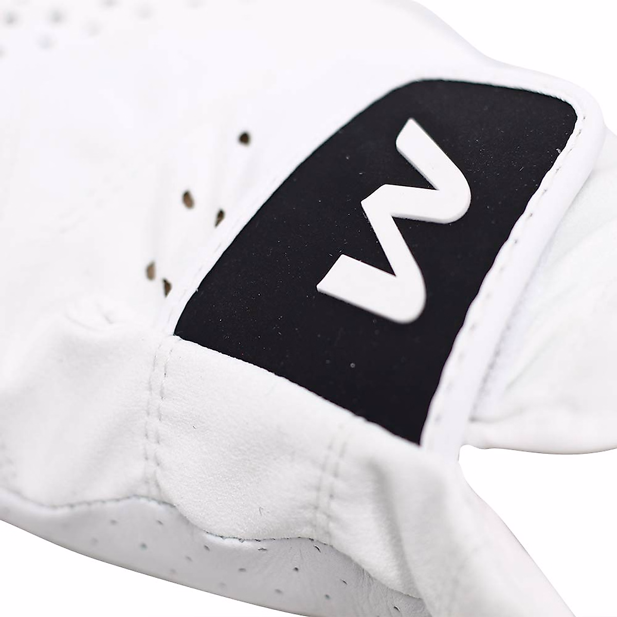 Majek Golf Mens Pro Tour White Cabretta Leather Golf Gloves Comfort Fit Breathable Ventilation for Maximum Feel - 9 Pack (Large, left)