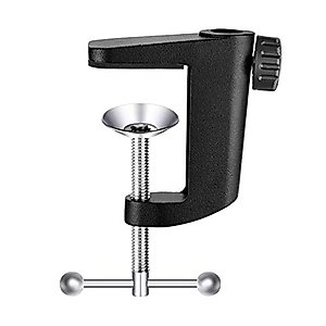 ARTIBETTER C Shape Desk Table Mount Clamp For Microphone Mic Suspension Boom Scissor Arm Stand Holder with Adjustable Screw