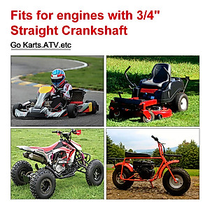 WATERWICH Go Kart 212CC Torque Converter Clutch Kit Replacement for Comet TAV2 218353A 3/4" 30-75 Manco 10T #40/41 and 12T #35 Chain CVT 30 Series Engine Clutch