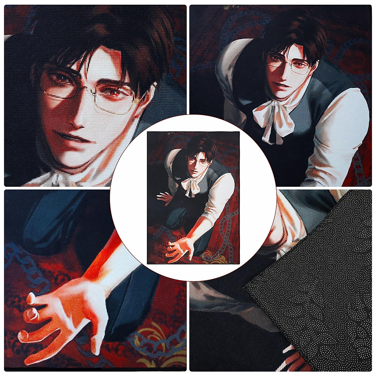 OtNiap Anime Rugs, Male Servant Rug, Soft Indoor Anime-Inspired Non-Slip Mats, Decorative Mat for Living Room, Gaming Room, Bedroom – Add a Touch of Romantic Charm to Your Home Space 36" L x 24" W