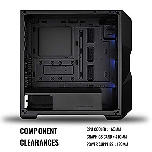 Cooler Master MasterBox TD500 Mesh Airflow ATX Mid-Tower with Polygonal Mesh Front Panel, Crystalline Tempered Glass, E-ATX up to 10.5", Three 120mm ARGB Lighting Fans