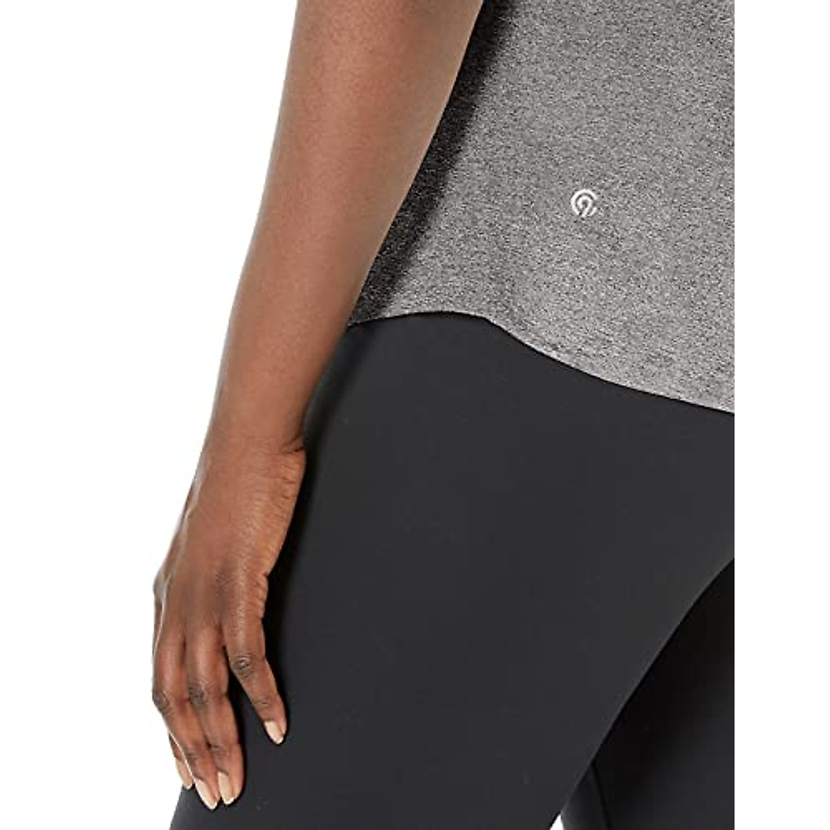 C9 Champion womens Soft Tech Tee T Shirt, Ebony Heather, Large US