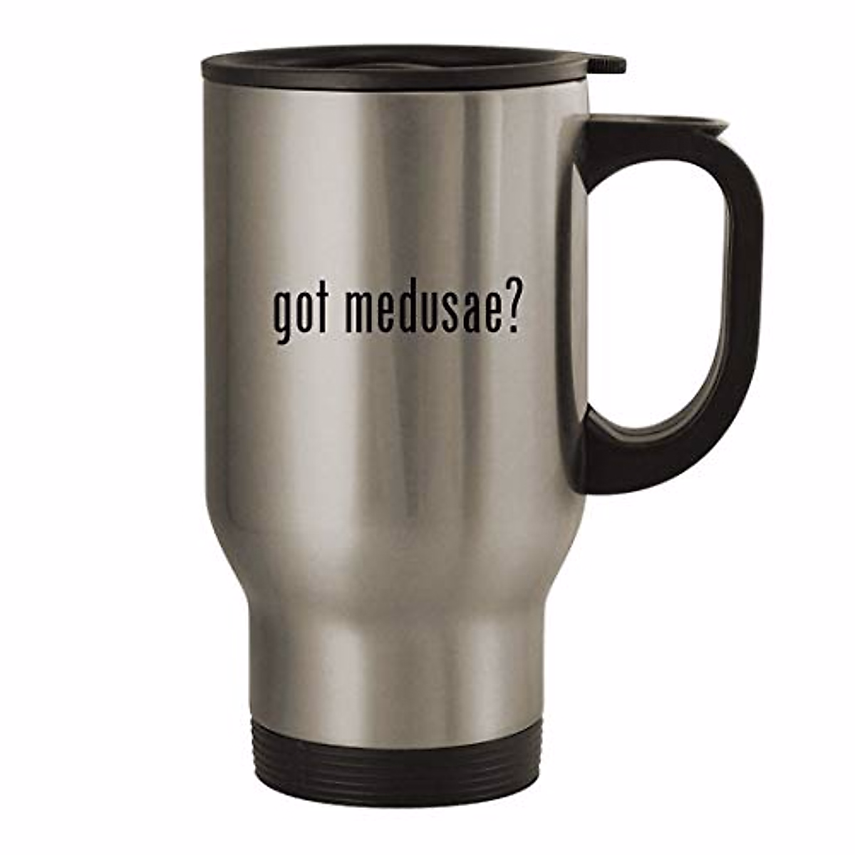 Knick Knack Gifts got medusae? - 14oz Stainless Steel Travel Mug, Silver