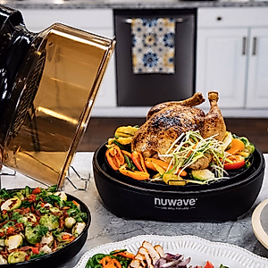 Nuwave Primo Grill Oven PFAS Free Countertop Oven with Convection Top & Grill Bottom, Smart Thermometer, Perfect for Cooking Frozen or Fresh with Surround Heat for Flawless Results