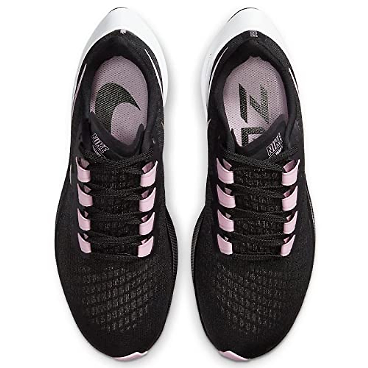 Nike Women's Air Zoom Pegasus 37 Shoes, Black/Light Artic Pink/White/Metallic Red Bronze, 8