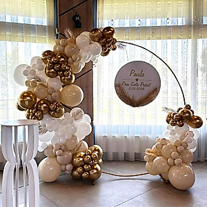 Black White Balloon Garland Kit Kelfara 120Pcs Different Sizes 12/10/5 inch Matte Black White and Metallic Silver Confetti Latex Balloons for Wedding Birthday Party Accessory Arch Decoration