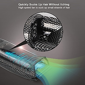 YUYTE Hair Trimmer USB Vacuum Trimmer Kit with Powerful Automatic Hair Suction for Beards Facial Hair Stubble Hair Clipping Lithium Ion Powered Electric Shaver with 4 Guide Combs