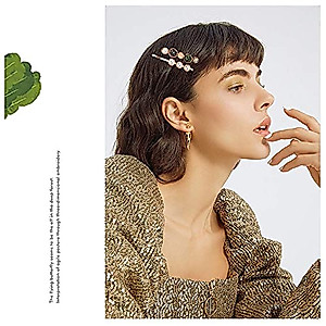 28 Pcs Hair Clips for Girls, Hair Barrettes for Women|Pearl Hair Accessories-Acrylic Resin Bobby Pins,Sweet Handmade Hairpin Headwear