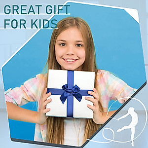 HyDren White Gymnastics Ribbon Sticks 4 Pieces Rhythmic Dancing Streamers Praise Ribbon Dancer Wand Twirling Baton for Adults Kids Ribbon Streamers for Talent Shows Artistic Dancing(White,4 Pieces)