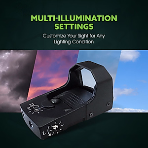 Ade Advanced Optics RD3-006 Green Dot Sight + Optic Mounting Plate for Ruger American Pistol