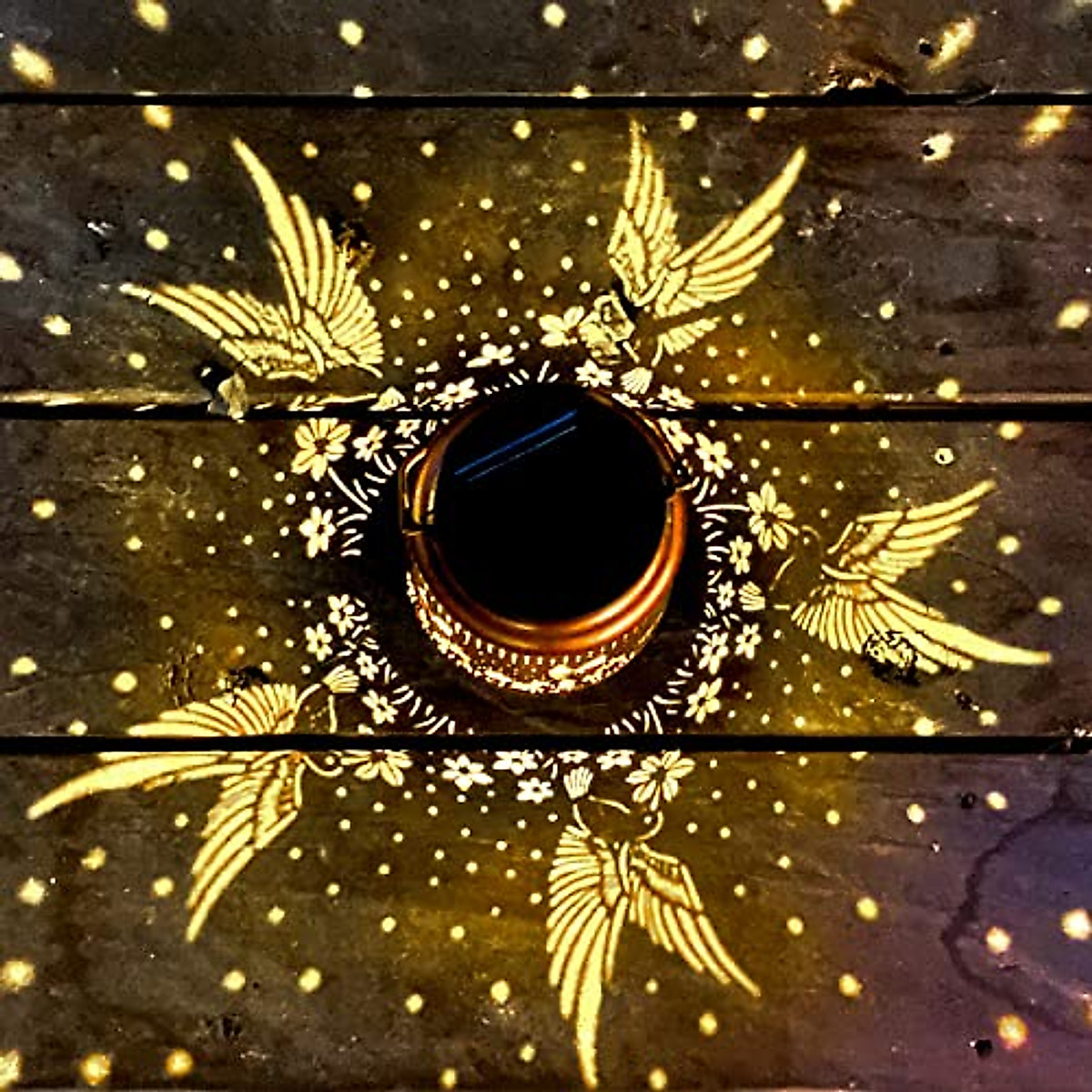 DIBIEECN Hummingbird Solar Lantern Lights Outdoor Hanging, Metal Decor Lanterns-Waterproof LED Decorative Light for Garden Patio Yard Lawn Backyard Front Porch as Gifts for Mom Grandma Women