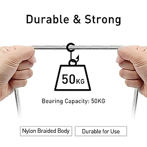 MeloAudio 3.9Ft Braid Extension Cord Cable Charging Sync Video & Audio Compatible with iOS Devices (Phone/Pad/Pod), Male to Female Dock Cable Extender Connector Case Adapter