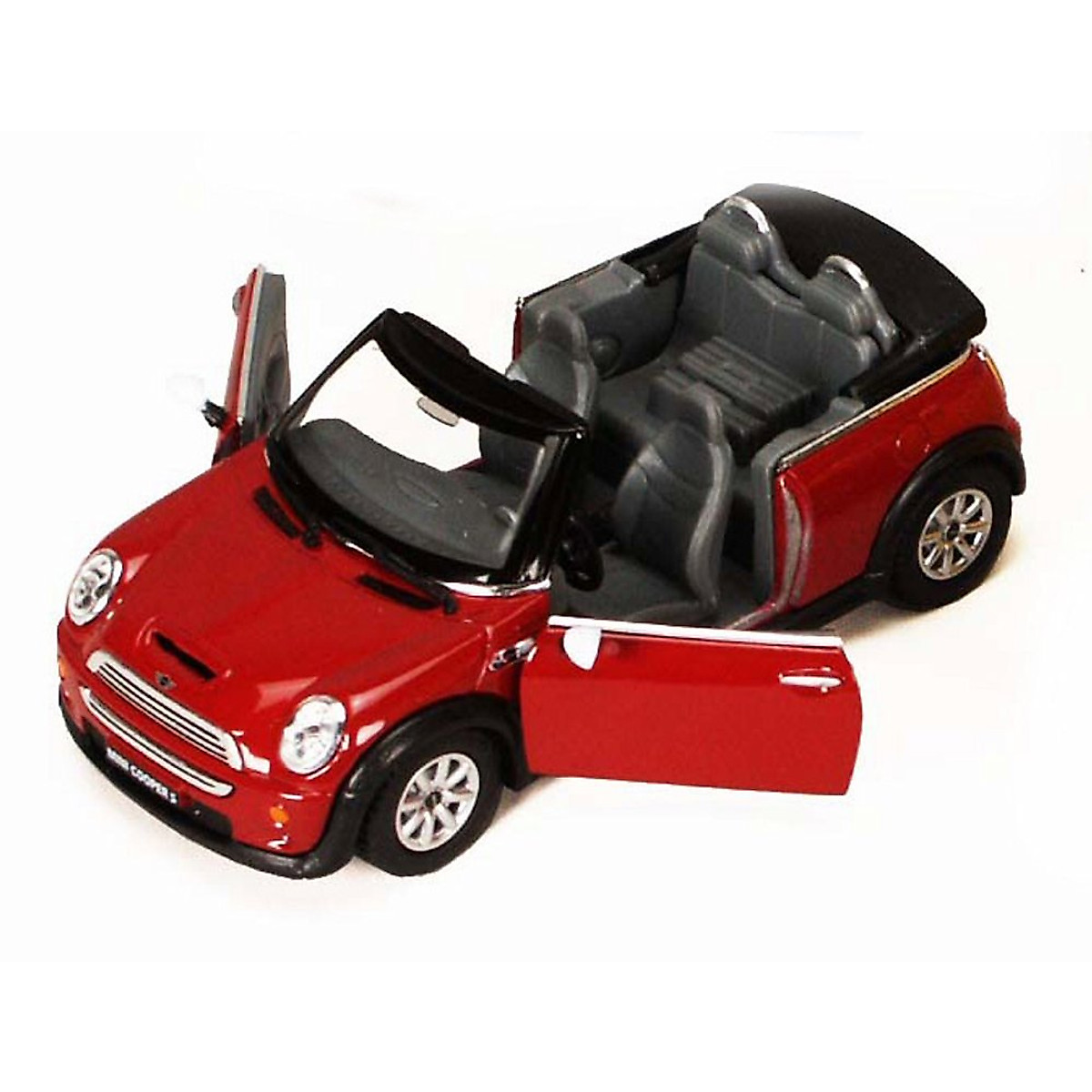 KiNSMART Mini Cooper S Convertible, Set of 4 5089D - 1/28 Scale Diecast Model Toy Cars