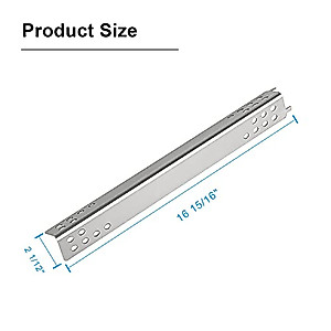 Grill Part Kit Replacement for Charbroil Performance 5 Burner Gas Grills 463347519 463347017 463335517 463276517 463244819 463376319, Heat Plates, Burners, Adjustable Crossover Tube, Stainless Steel