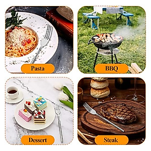 Giantree Telescopic Fork, 65cm Long Extendable Fork Stainless Steel Retractable Fork Extendable Dinner Fruit Dessert Fork 8.7~25.6inch