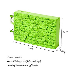 Petlex Bird Heater for Cage, Warm Parrot Perch Stand, Heated Bird Perch Snuggle Up Bird Warmer for Parakeets, Parrots, African Grey and Small Birds - 3.3 x 6 Inches