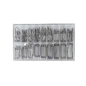 SE 360-Piece Professional Stainless Steel Spring Bar Set for Watches - Assorted Sizes with Storage Box - JT6322WP