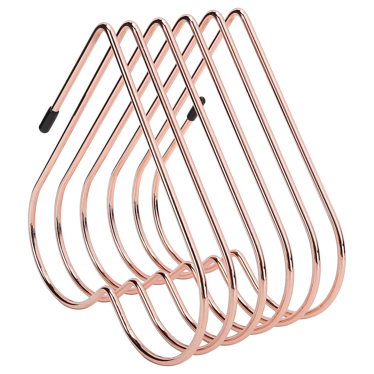 Magazine Holder, Heart Shaped File Holder Book Rack, Desktop File Sorter Magazine Organize Letter Storage for Document Folder(Rose Gold)