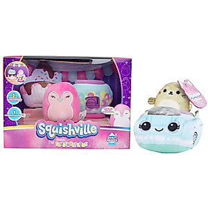 Squishmallows Squishville Mini 2" Plush - Sweet Snacks Set with Ice Cream & Gumball Mini Stuffed Toys - Accessories and Vehicle - Official Kellytoy - Great Stocking Stuffer Gift for Kids