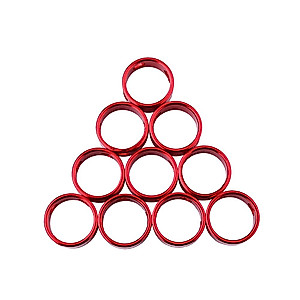 Anti-Slip Aluminum Tent Rings Cord Tensioners Adjuster for Tent Camping Hiking Backpacking Picnic (Color : Red) Cord Adjuster Tent Tensioners