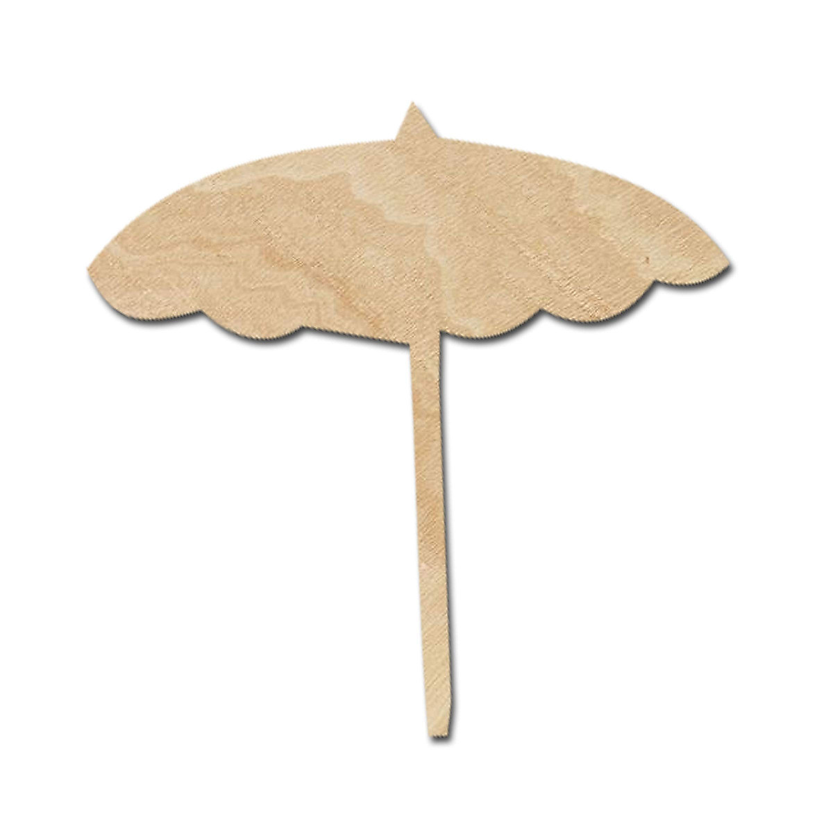 Beach Umbrella Wooden Cutouts for crafts, Laser Cut Wood Shapes 5mm thick Baltic Birch Wood, Multiple Sizes Available